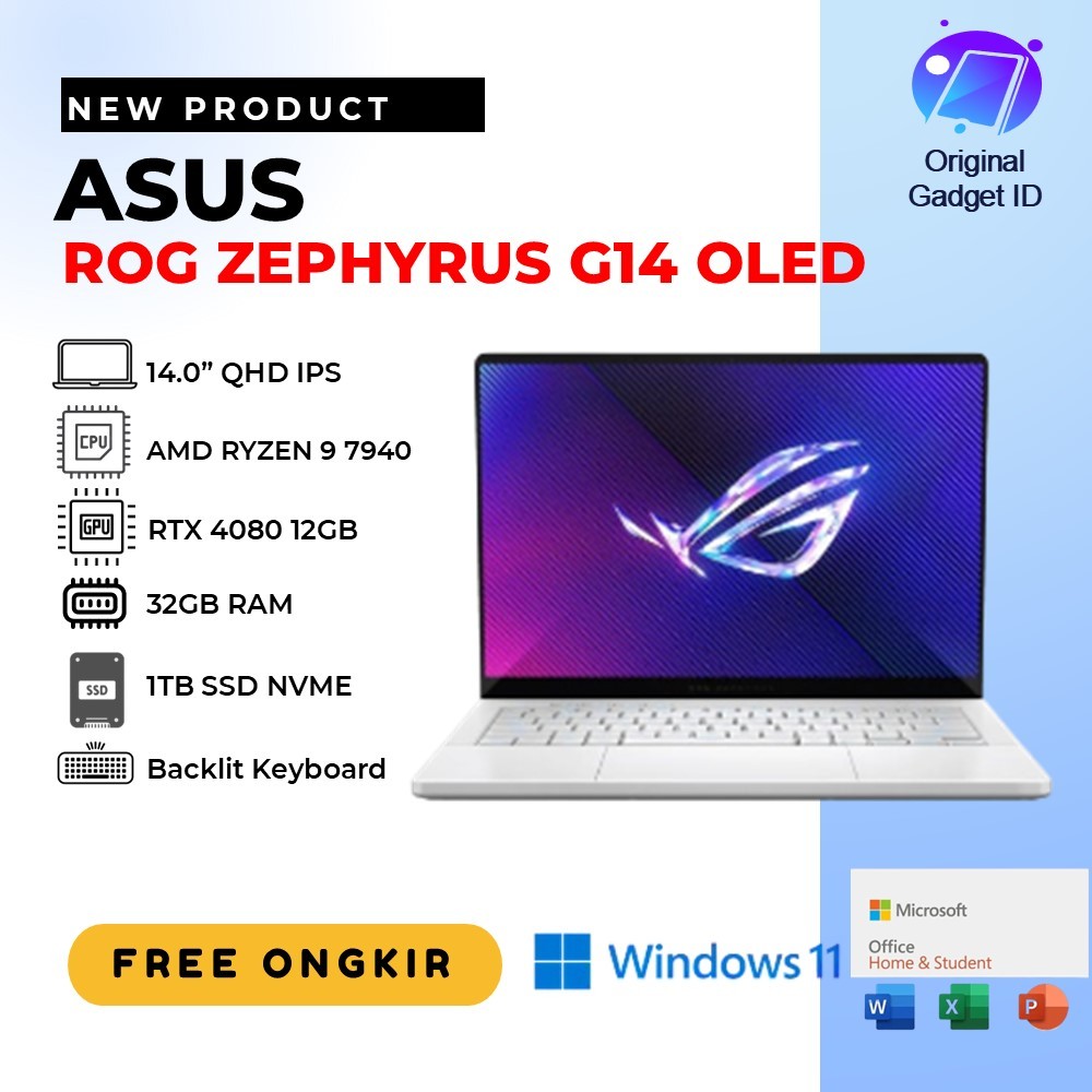 Jual ASUS ROG ZEPHYRUS G14 ANIMATRIX | AMD Ryzen 9-7940 | NVIDIA ...