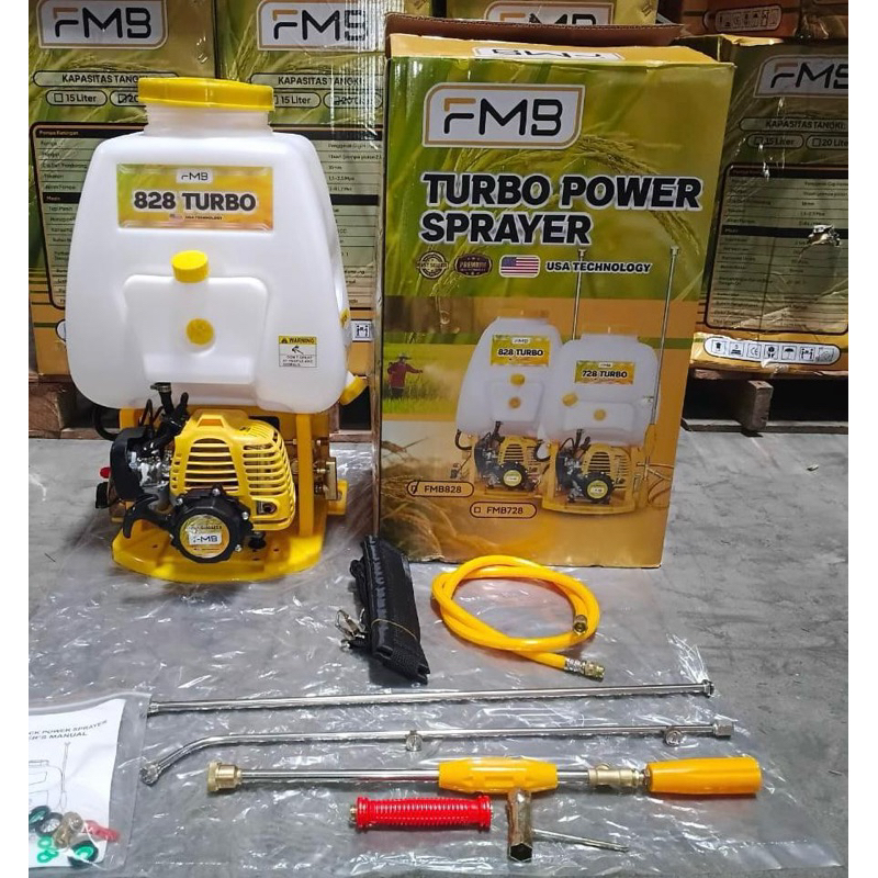 Jual MESIN SEMPROT HAMA GENDONG FMB USA TURBO POWER 2TAK 15L dan 20L | Shopee Indonesia