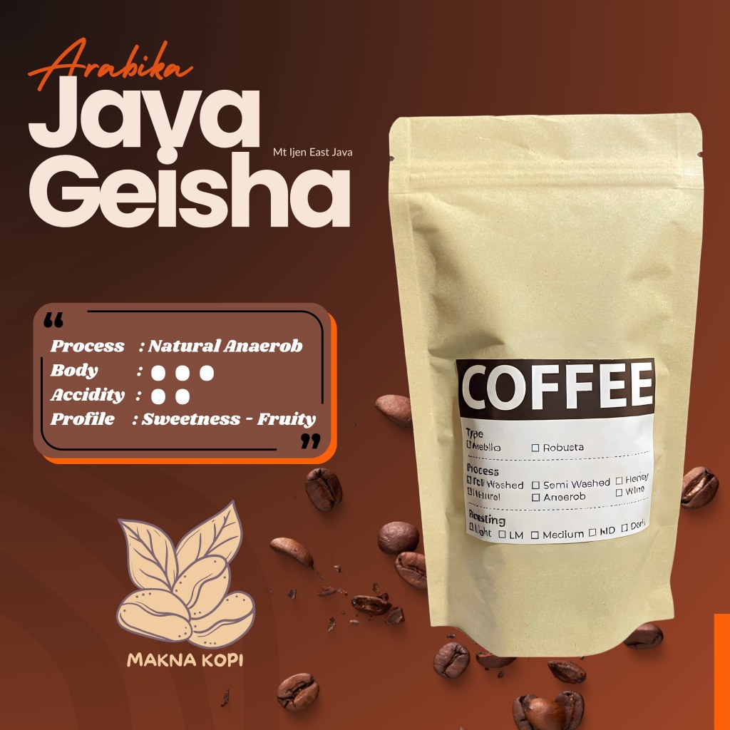 Jual Makna Kopi - Kopi Arabika Java Geisha Mt. Ijen Proses Natural ...