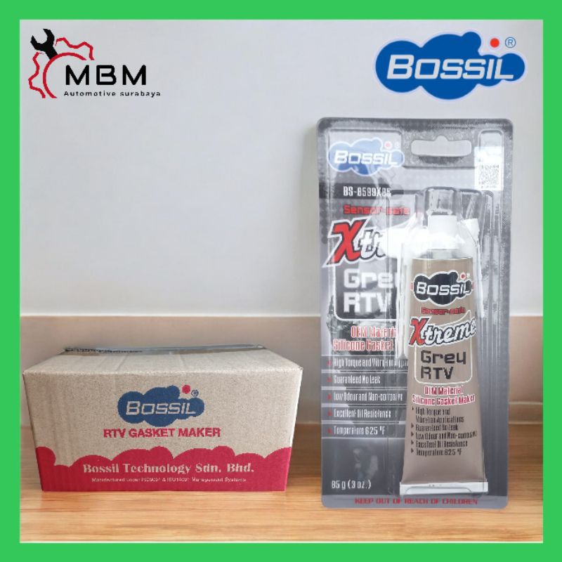 Jual Lem Bossil Xtreme Grey Rtv/Lem Paking Grey 85gr(1lsn) | Shopee ...