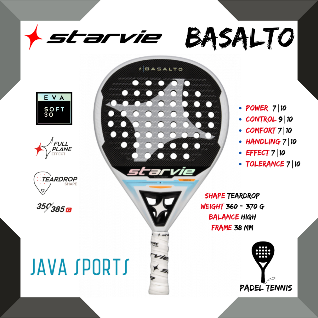 Jual Raket Padel Tenis Starvie Basalto Soft Official Resmi Original ...