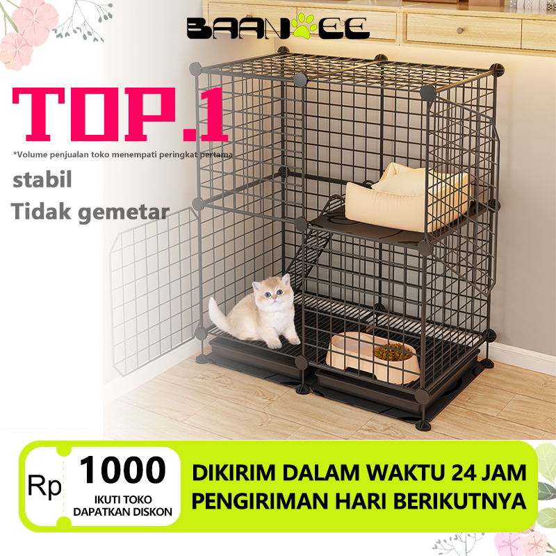 Jual Kandang Kucing Tingkat Pagar Kucing Tinggi Kandang Kucing Kandang ...
