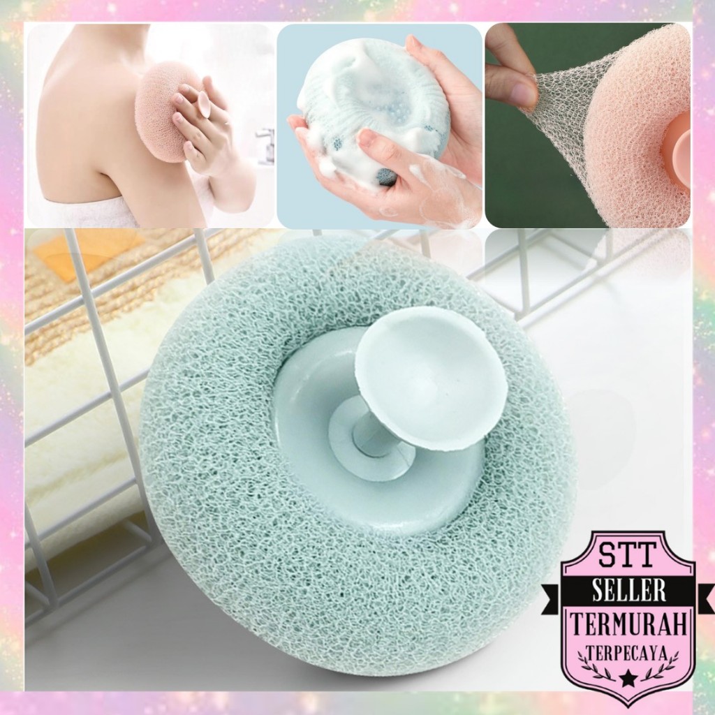 Jual STT Spons Mandi Jaring Lembut Spons Mandi Bulat Penghilang Kulit ...
