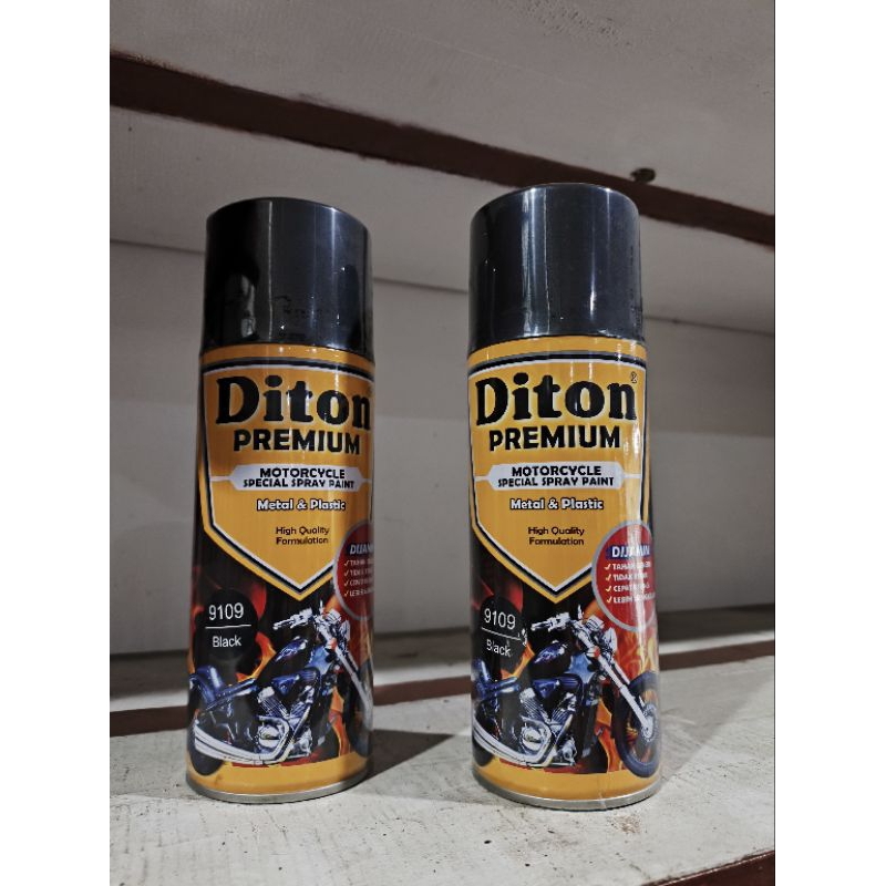 Jual cat Pilox Diton premium black hitam 9109 asli metal plastik sepeda ...