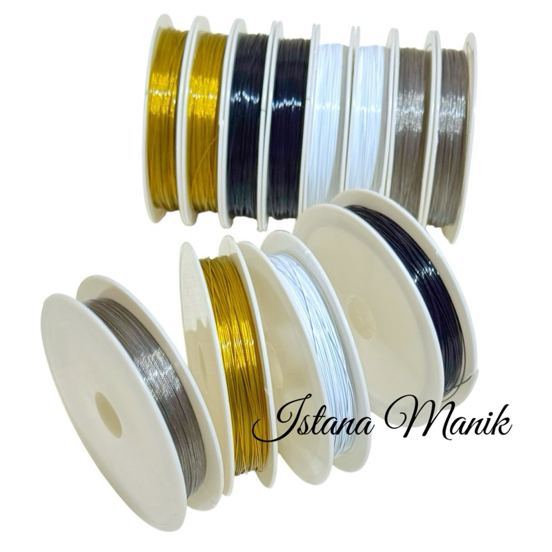 Jual String Cable Kawat Nylon Kawat Tembaga Lentur 0.35/0.45 | Shopee ...