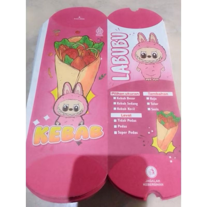 Jual @50pcs Kebab Jumbo/Kemasan Kebab Tarikan T/Bungkus Kebab Labubu ...