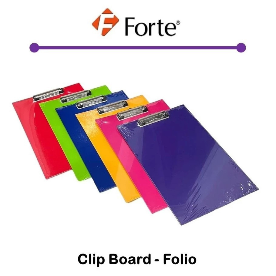 Jual Clipboard Forte FC Folio ( Papan Jalan Alas Ujian F4 ) | Shopee ...