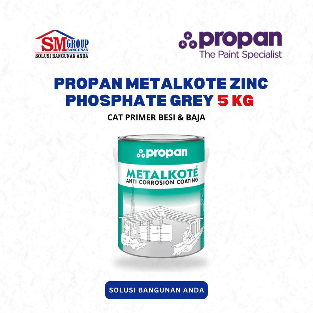 Jual PROPAN Metalkote Zinc Phosphate Grey | Cat Dasar Primer Besi ...