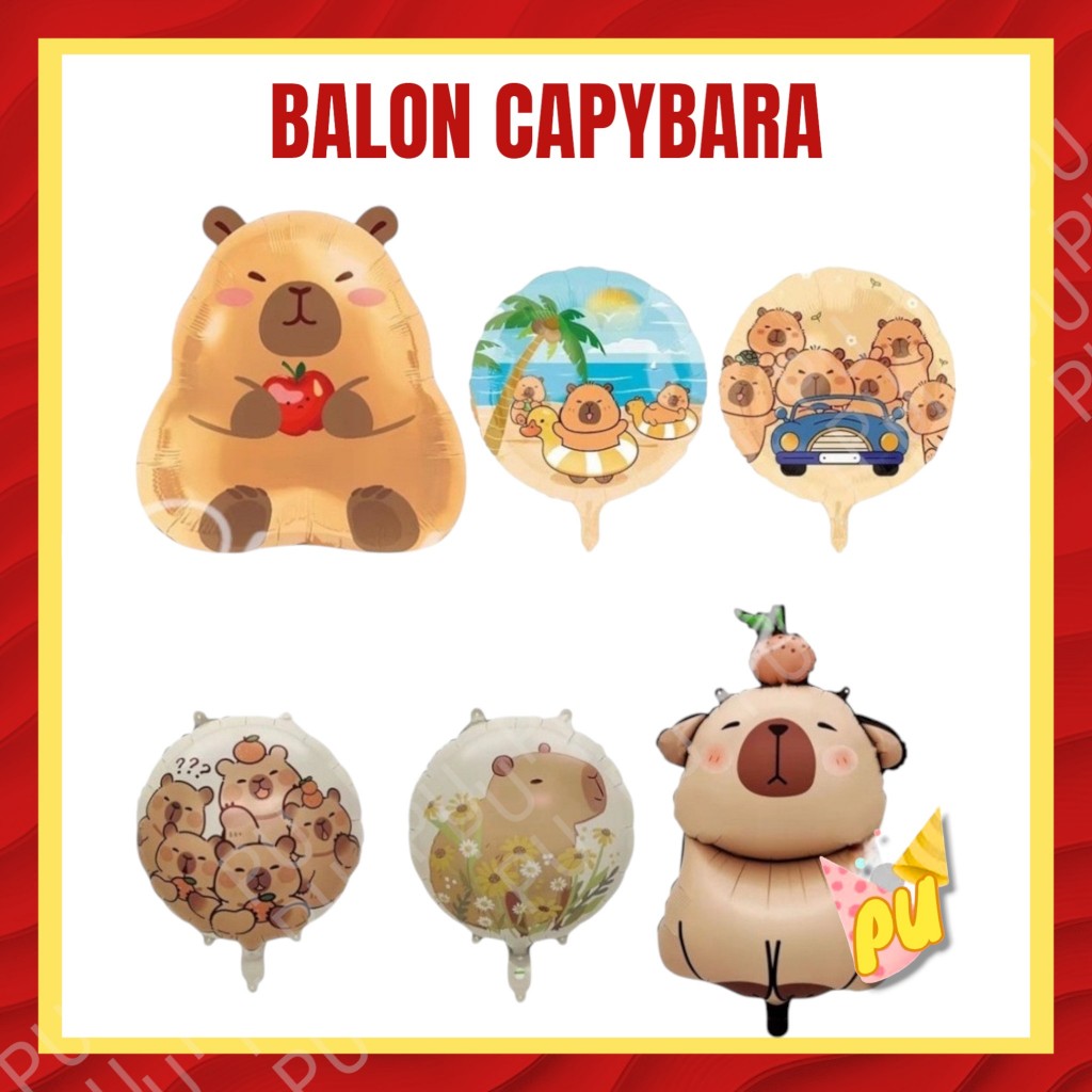 Jual Balon CAPYBARA / Balon Foil Capybara | Shopee Indonesia