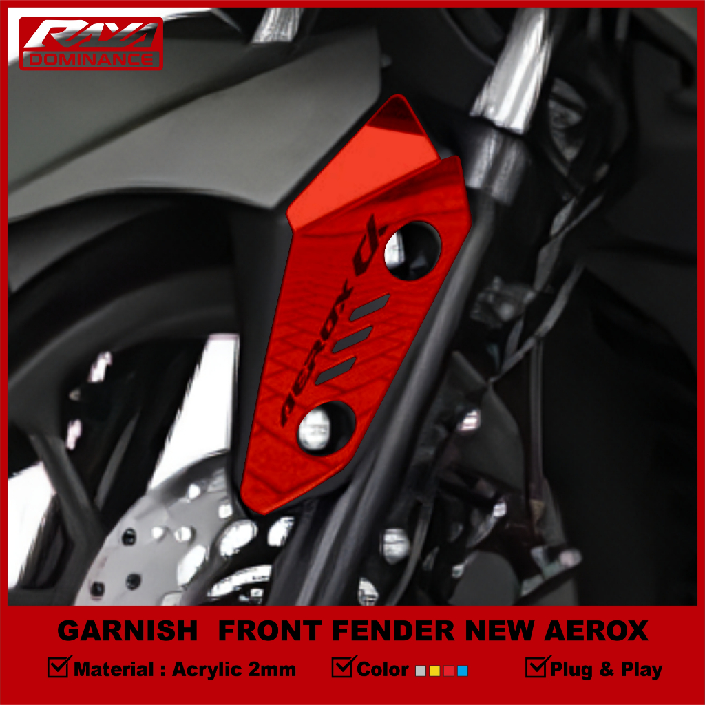 Jual RAYA AEROX GARNISH FRONT FENDER NEW AEROX TURBO/AEROX ALPHA/ COVER ...