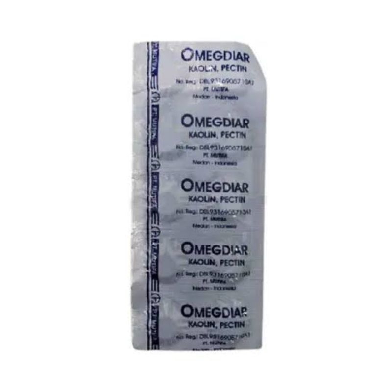 Jual Exp Oktober 2025 Omegdiar Kaolin Pectin / strip @10 tab / untuk ...