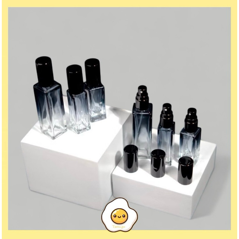 Jual Botol Parfum Spray Kaca Tebal - BIRU TRANSPARAN GRADASI Refill ...