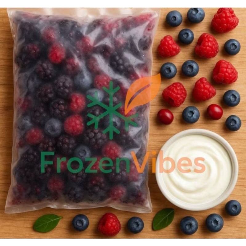 Jual FROZEN MIX BERRIES IQF 1KG/ buah berri mix frozen 1kg/ Berri ...