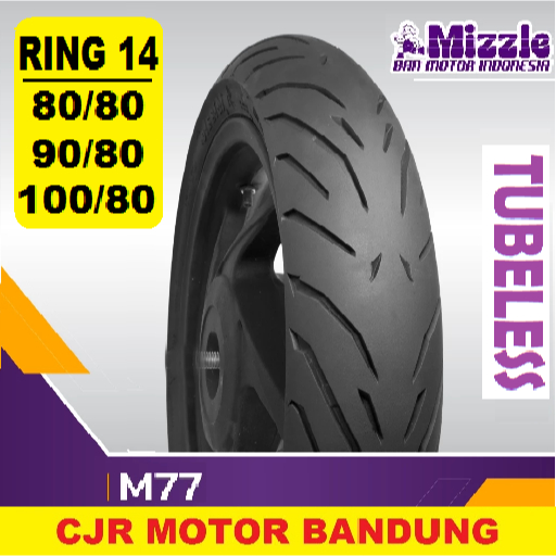 Jual BAN MIZZLE M77 RING 14 80/80 90/80 100/80 TUBELESS VARIO BEAT MIO ...