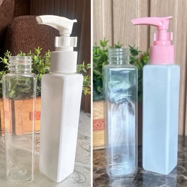 Jual botol 100ml plastik joy bening/putih pump lock pink/putih | Shopee Indonesia
