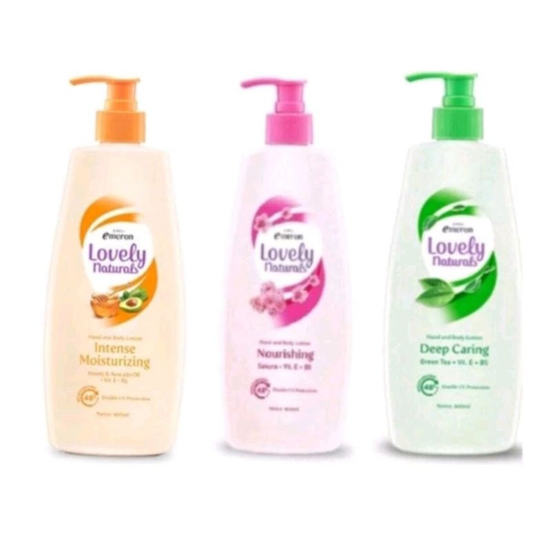Jual EMERON Lovely Natural Pump 400ml - Emeron Handbody Natural Lovely ...