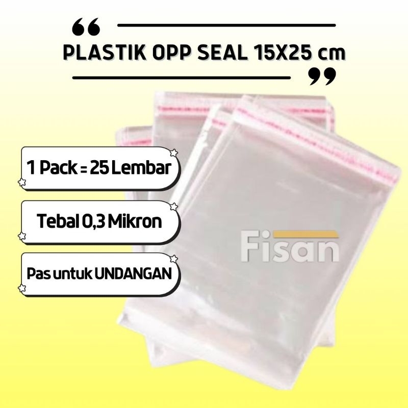Jual 25 lembar Plastik OPP Seal 15x25 cm | Shopee Indonesia