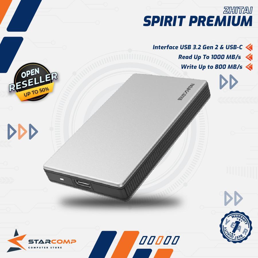 Jual ZHITAI SPIRIT PREMIUM Portable SSD 1TB 2000MB/s Portable Solid State Drive External SSD USB ...