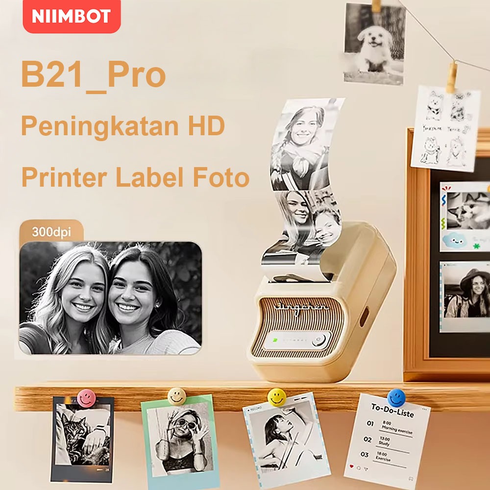 Jual NIIMBOT B21PRO Printer Foto, Cetak Hitam-Putih HD 300dpi,Printer Label untuk Penggunaan ...