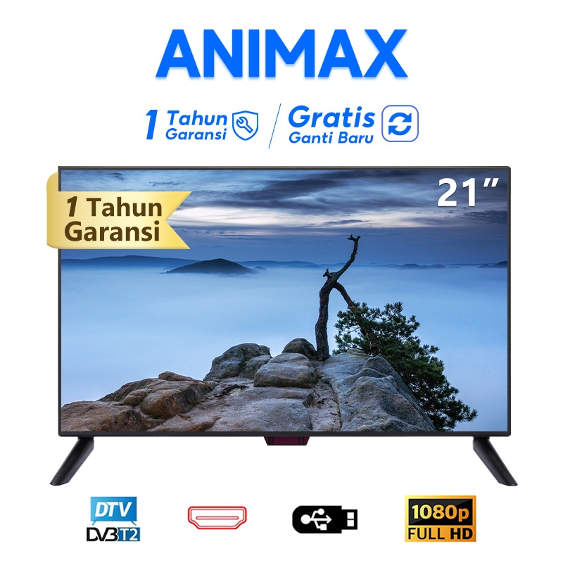 Jual Animax Digital TV 21/22/24/25/27/30 Inch TV LED Televisi Garansi ...