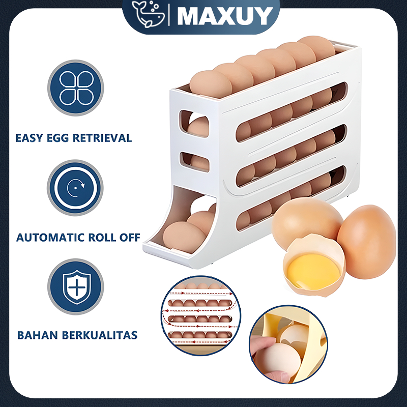 Jual Rak Telur Tingkat / Tempat Penyimpanan Telur Minimalis 4 Tier Rak ...