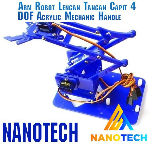 Jual Arm Robot Lengan Tangan Capit 4 DOF Acrylic Mechanic Handle ...