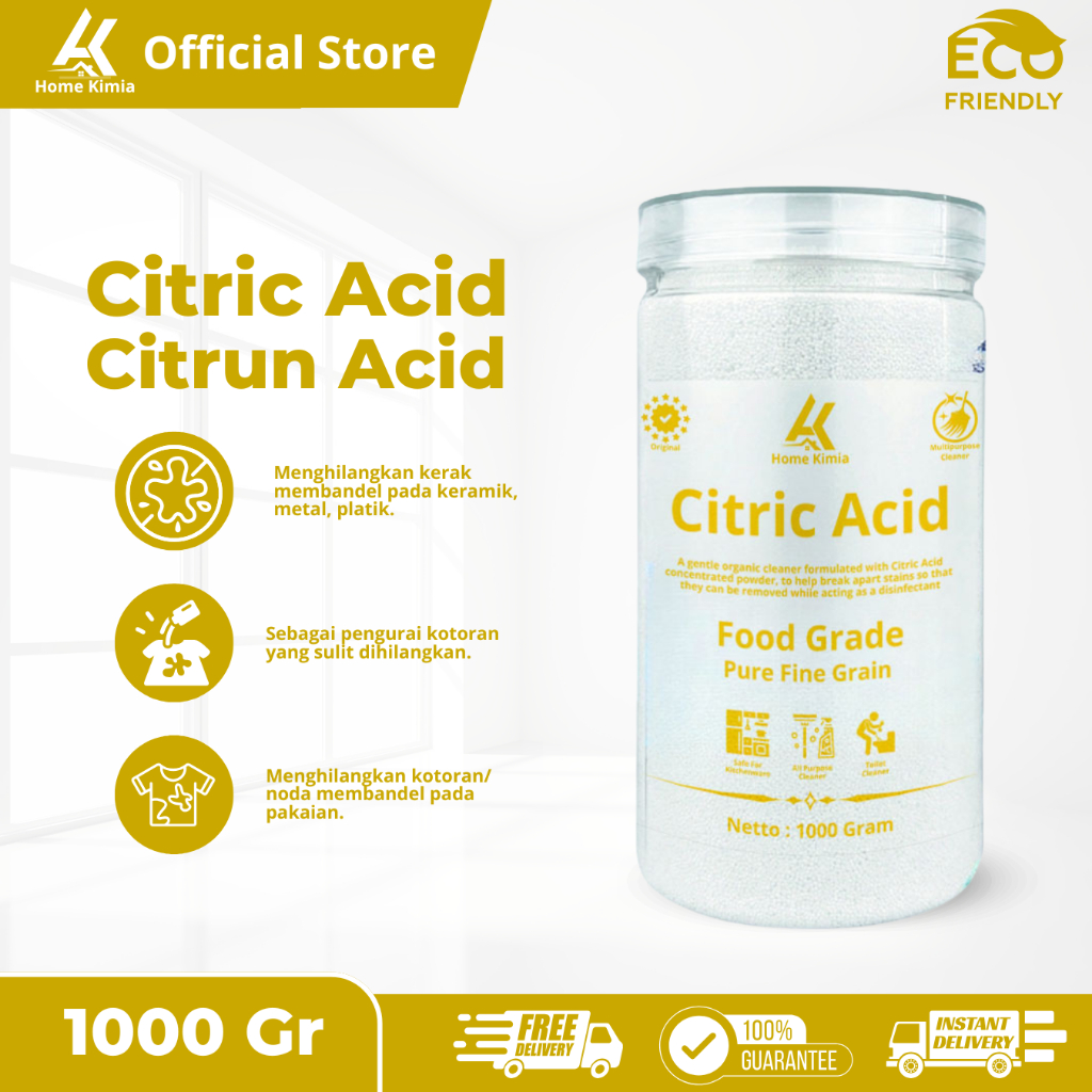 Jual Citrid Acid Citrun Acid Asam Sitrat Food Grade Serbuk Ajaib ...