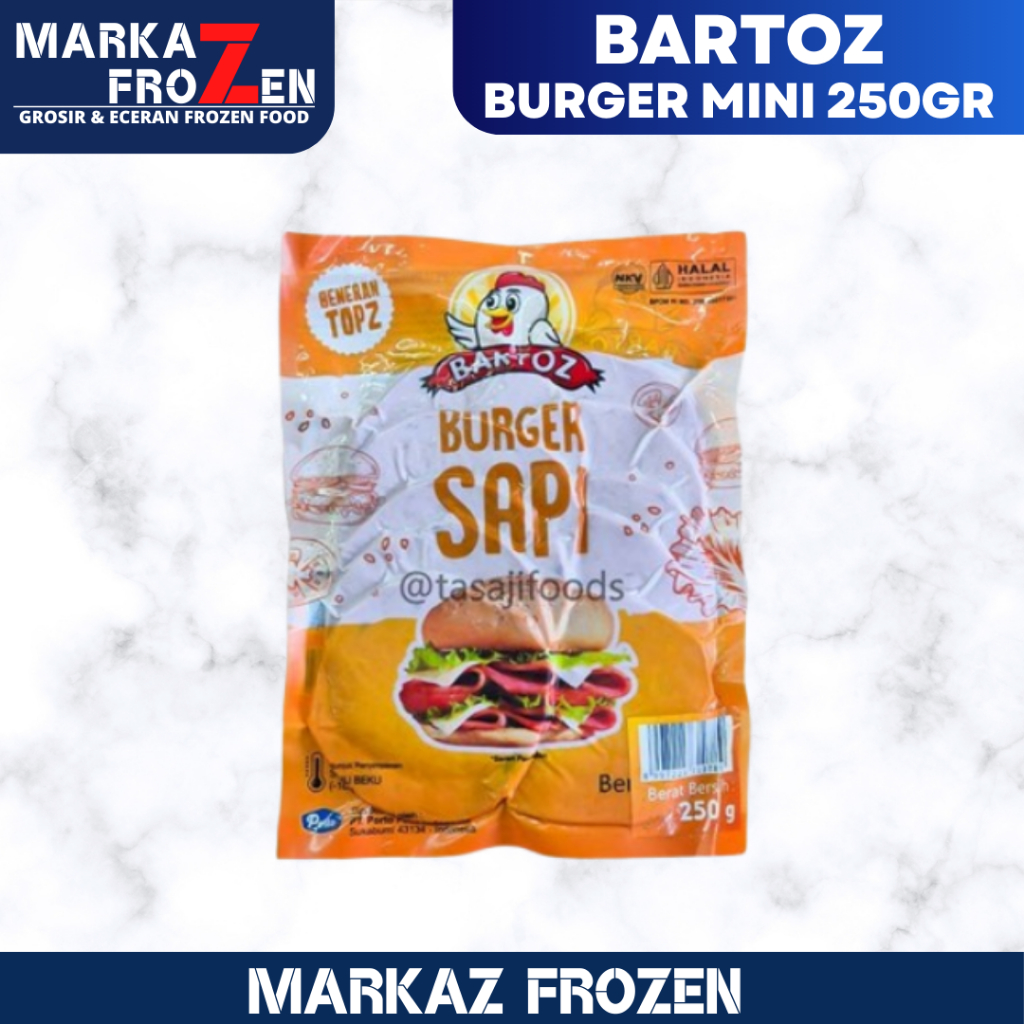 Jual BARTOZ BURGER SAPI BESAR 250GR | Shopee Indonesia
