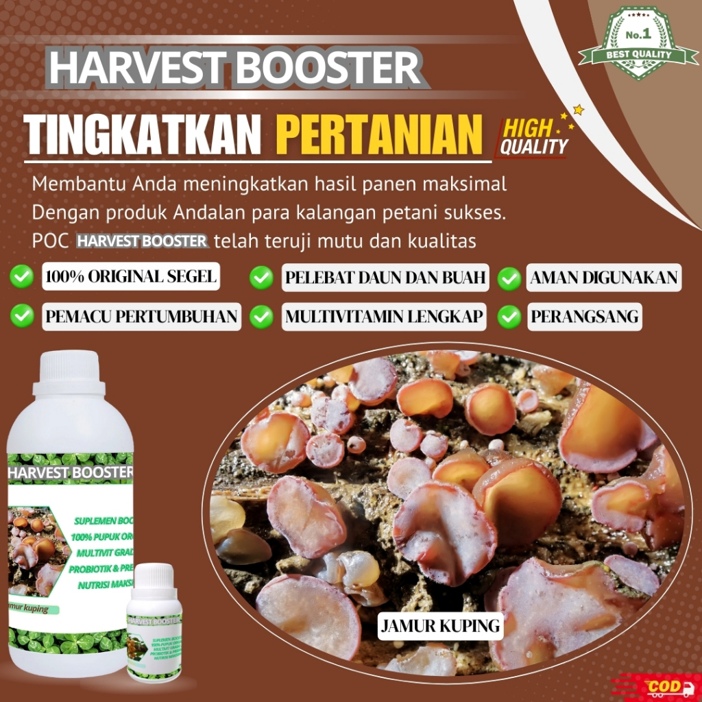 Jual PUPUK ORGANIK CAIR 100% untuk tanaman JAMUR KUPING Pemacu Pertumbuhan Pelebat Daun Dan Buah ...