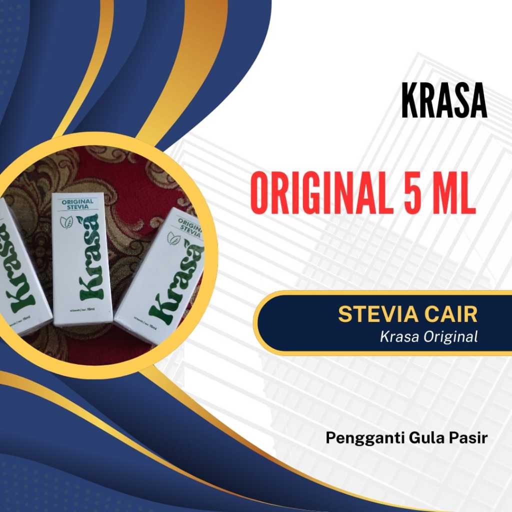 Jual Stevia KRASA 5ML Original | Pemanis Alami Pengganti Gula | Pemanis ...