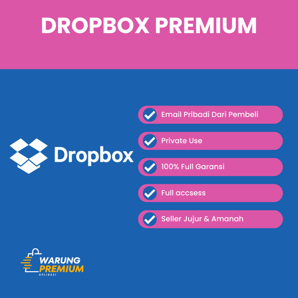 Jual UPGRADE DROPBOX | DROPBOX PRIVATE | 2 TB - 10 TB EMAIL PRIBADI ...