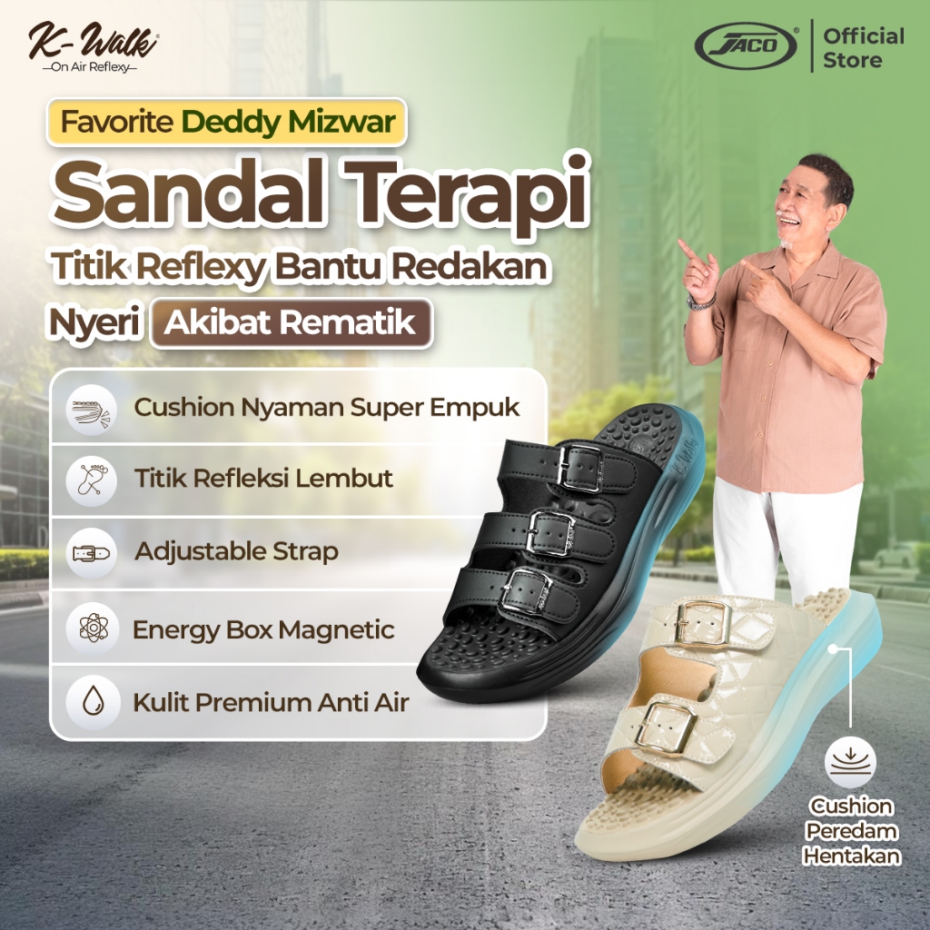 Jual Sandal Terapi Rematik K-Walk Series Sandal Kesehatan Sandal ...