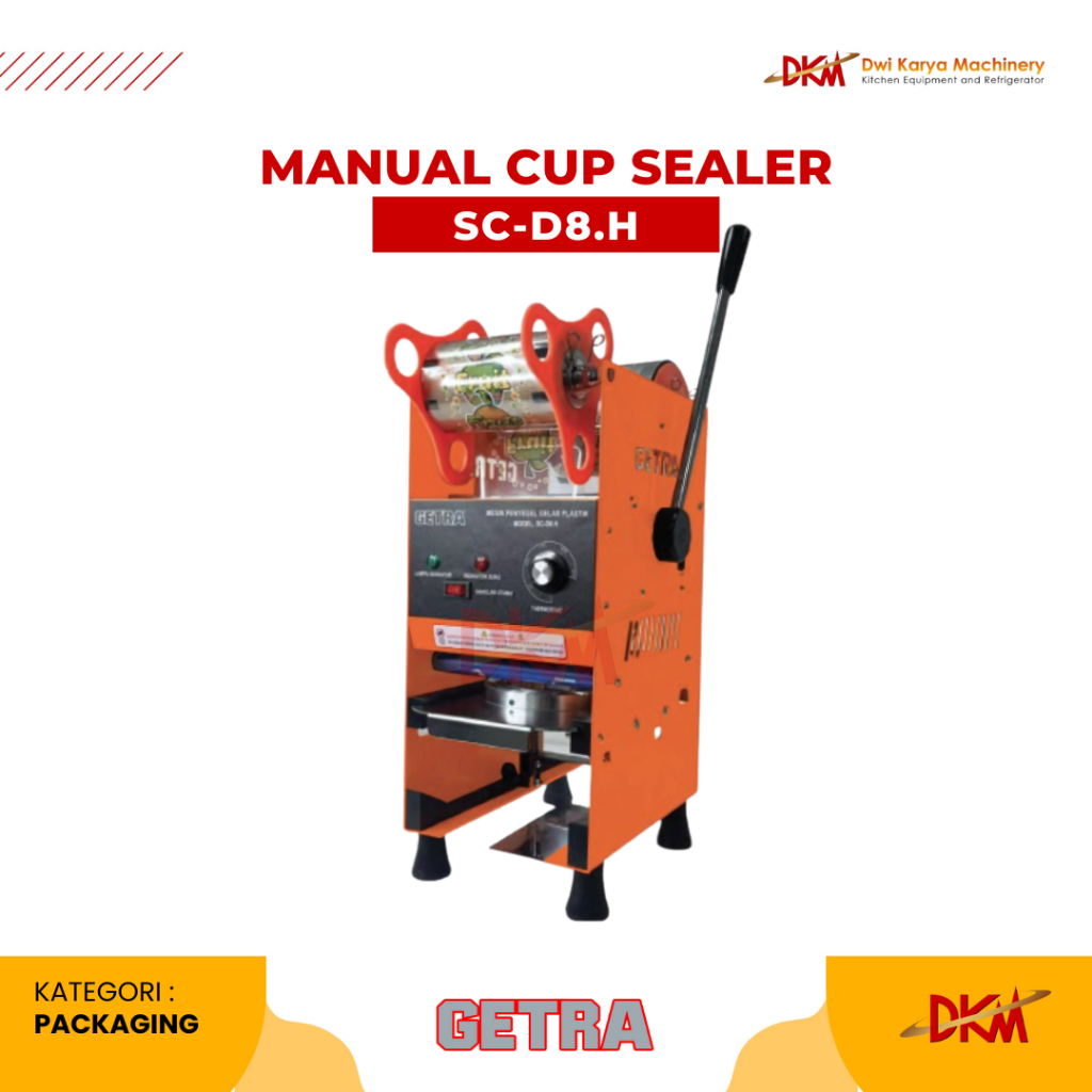Jual MANUAL CUP SEALER GETRA SC-D8.H / MESIN PENYEGEL CUP SC-D8H / SCD 8H | Shopee Indonesia