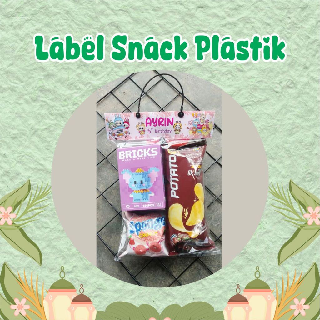 Jual Label Snack Plastik / Tag snack plastik / Tag ulang tahun | Shopee ...