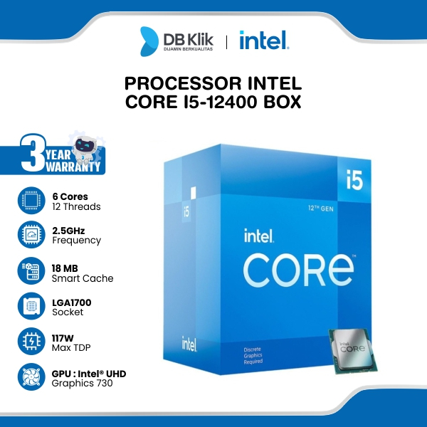 Jual Intel Processor Core I5-12400 Box 2.5Ghz Lga1700 - I5 12400 Box | Shopee Indonesia