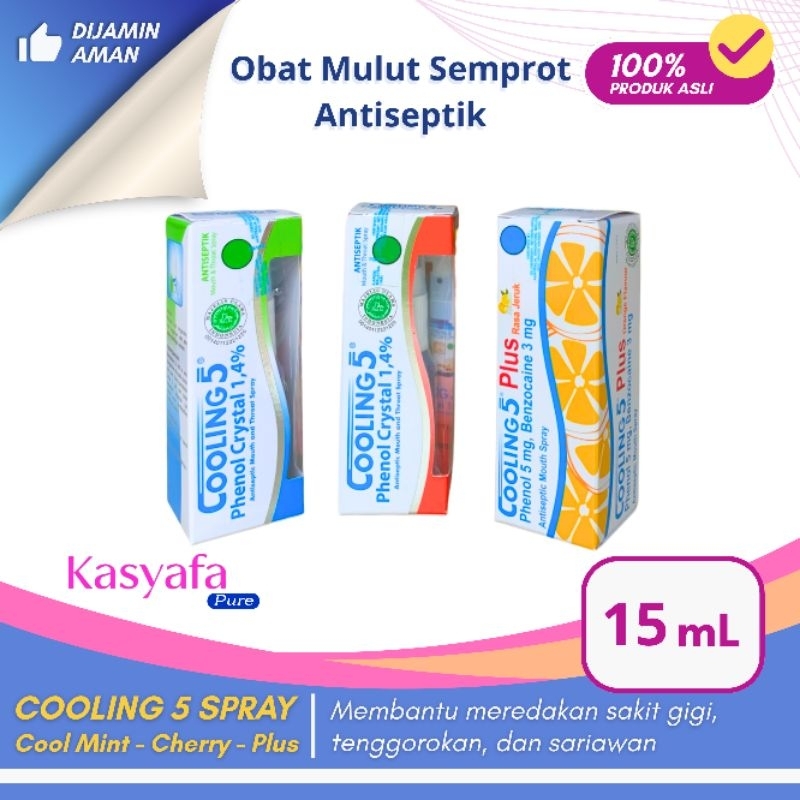 Jual Cooling 5 Plus Orange Cherry Coolmint | Obat Mulut Semprot untuk ...