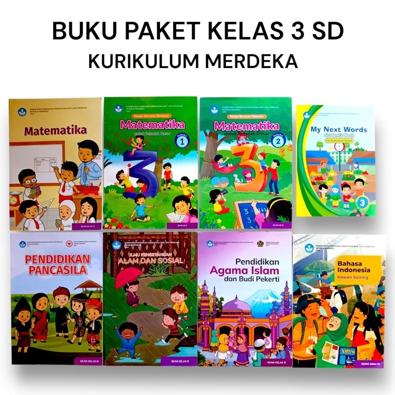 Jual BUKU PAKET KELAS 3 SD KURIKULUM MERDEKA KEMENDIKBUD | Shopee Indonesia