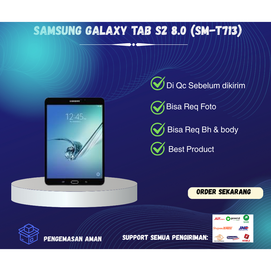 Jual Samsung Galaxy Tab S2 8.0 2015 (SM-T713) 3/32GB Wifi Only Second ORIGINAL | Shopee Indonesia
