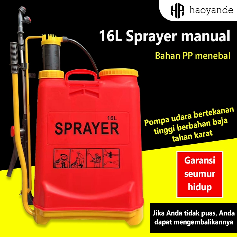 Jual haoyande Sprayer Manual 16 liter Knapsack Sprayer alat semprot tanaman sprayer mesin ...