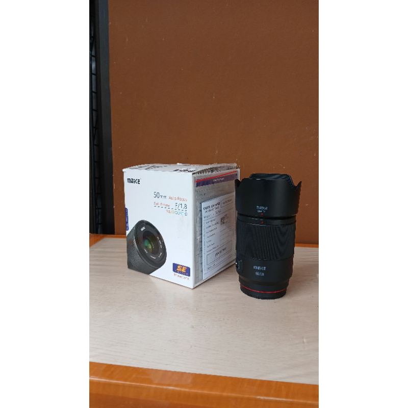 Jual Lensa Sony 50mm f1.8 Meike Autofokus | Shopee Indonesia