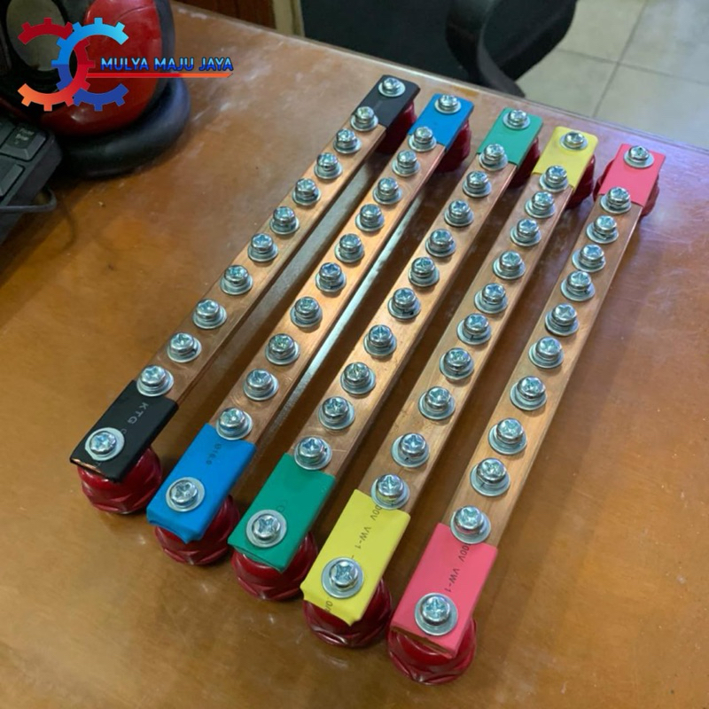 Jual Busbar tembaga RST + GROUND Busbar tembaga Murni - Hitam | Shopee ...