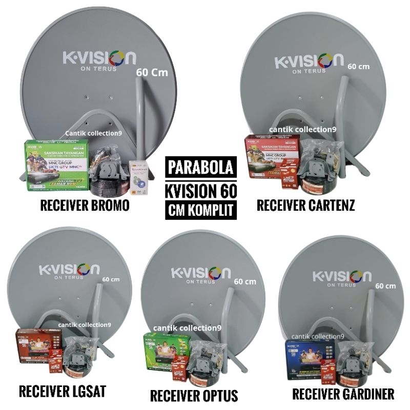Jual Parabola Kvison 60 Cm Full Set Receiver Bromo/Cartenz/Goll/Paket ...