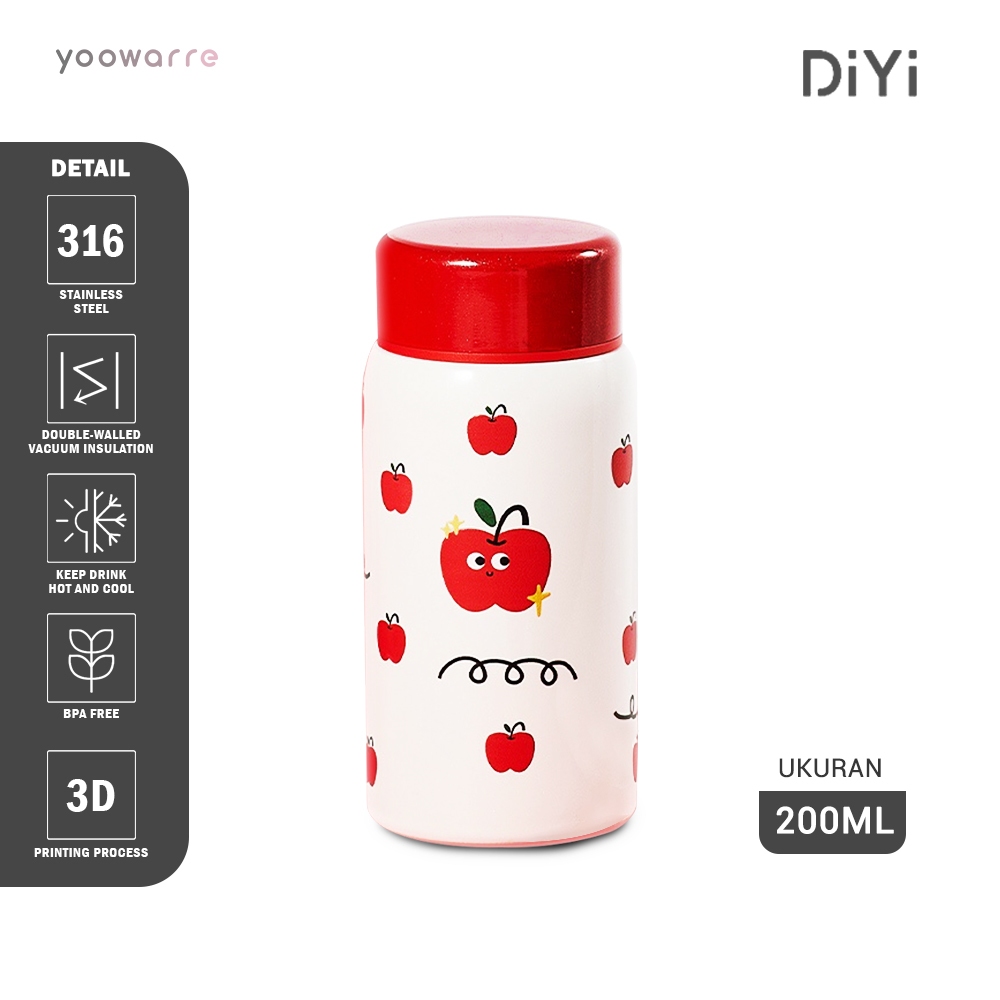Jual DIYI ORIGINAL Tumbler Mini Pocket 200ml Stainless Steel 316 Botol ...
