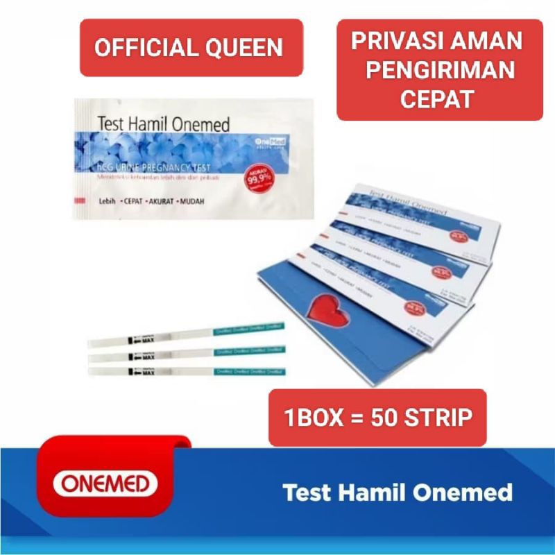 Jual Tes hamil onemed 1Box isi 50 free 10 wadah urin - Testpack alat ...
