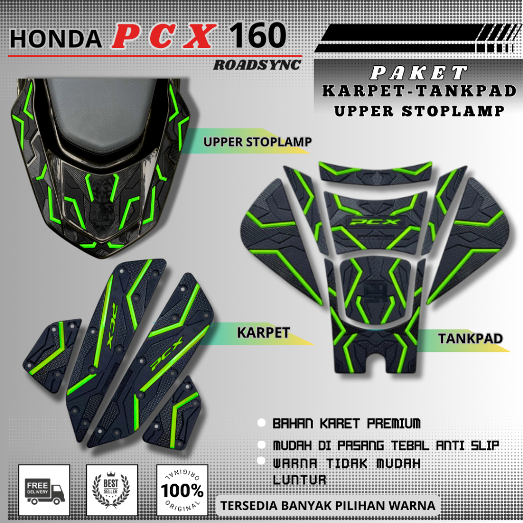 Jual Variasi NEW PCX 160 ROADSYNC/ABS/CBS TAHUN 2025 , Bahan Karet ...