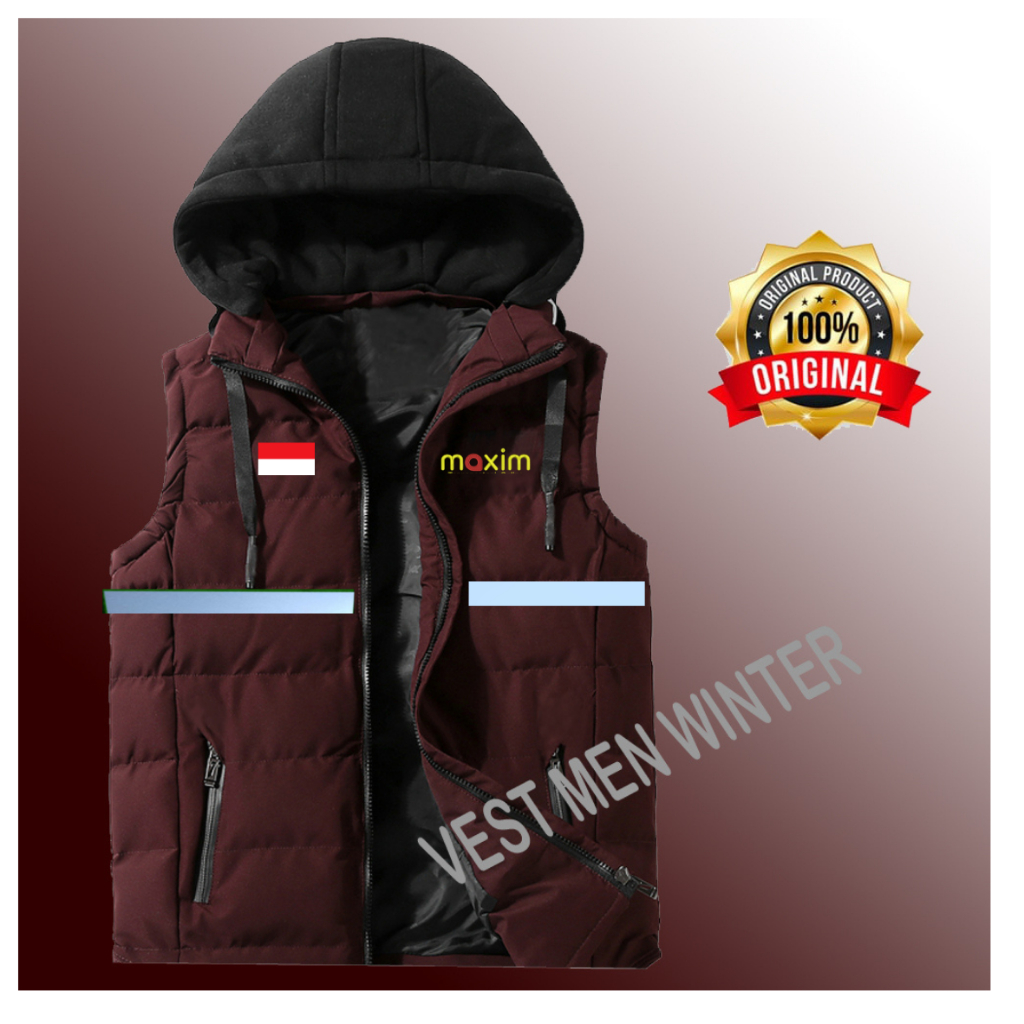 Jual Rompi Kupluk Terbaru maxim - rompi keren Tebal waterproof,Depan ...