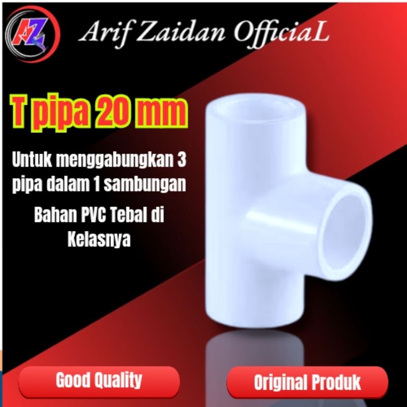 Jual Tee Pipa PVC Sambungan Pipa 3 Cabang 20mm | Shopee Indonesia