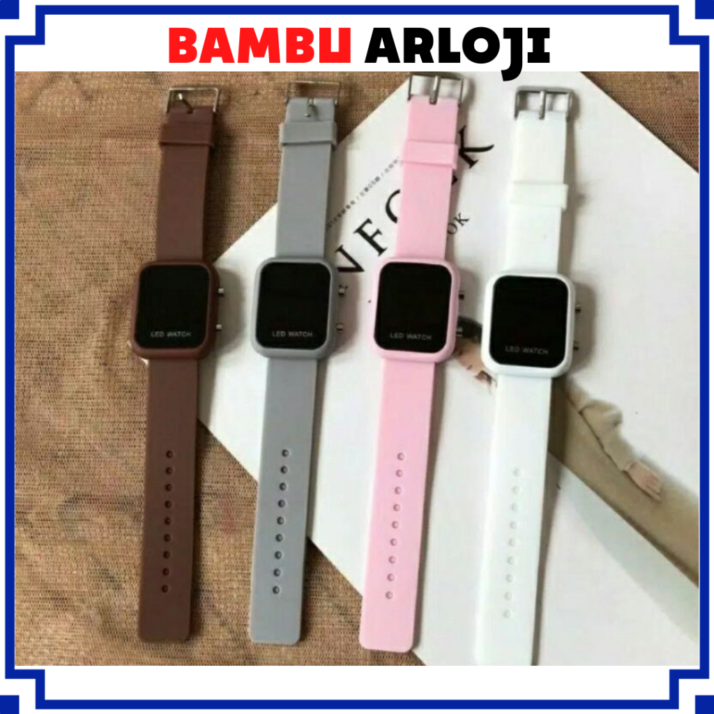 Jual BAJ JAM TANGAN WANITA PRIA DIGITAL RUBBER LED WATCH ORIGINAL HIGH ...