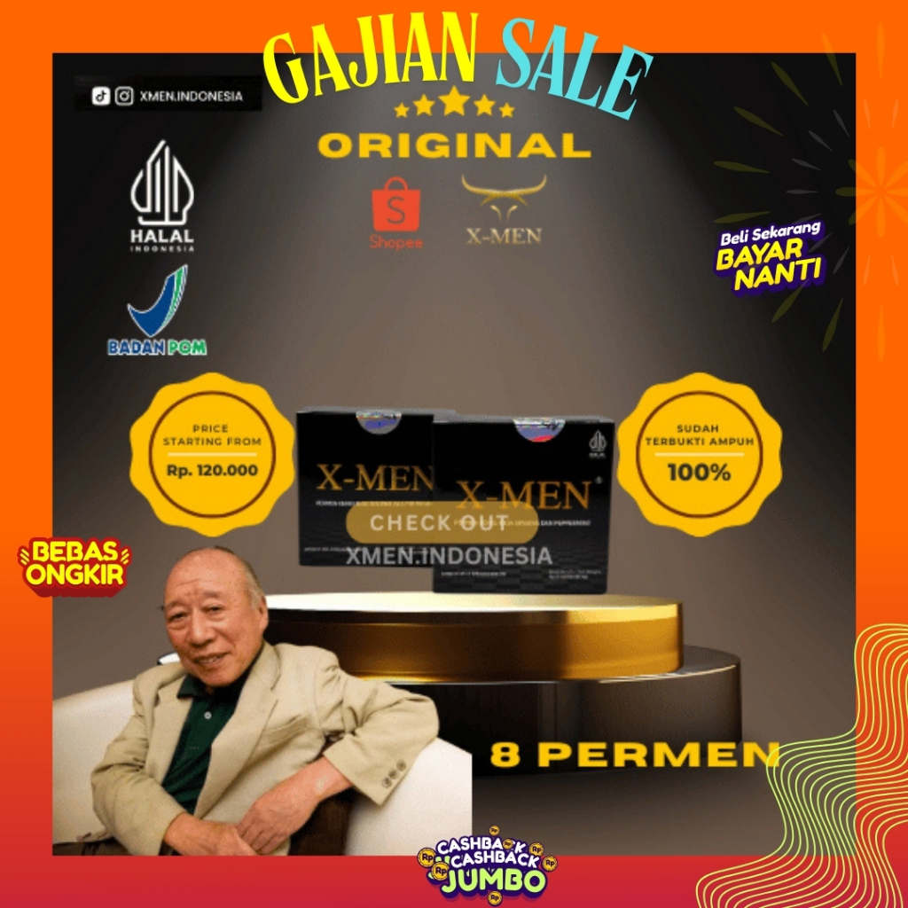 Jual PERMEN XMEN STAMINA PRIA HERBAL GINGSENG BELI 2 BOX (8 PCS ...