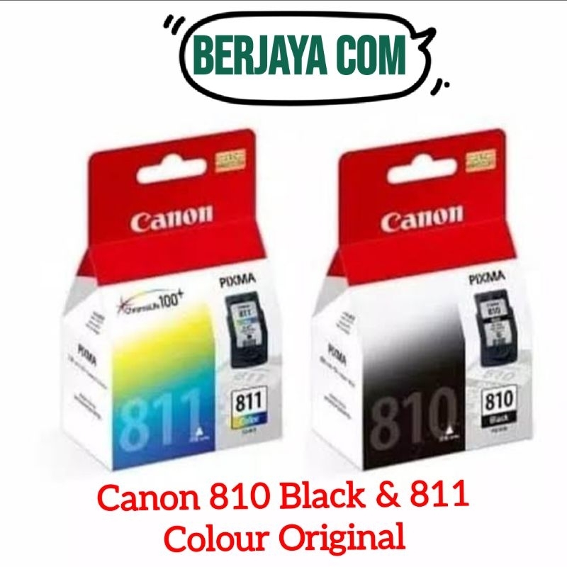 Jual CARTRIDGE CANON ORIGINAL 810 Black / 811 Colour untuk printer ...